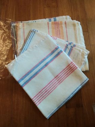 set 5 tovagliette vintage in lino