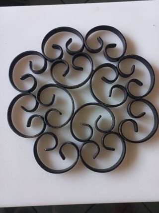 Ornamento rosene vintage ferro battuto