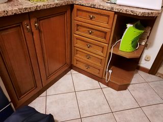 Cucina in rovere più tavolo allungabile