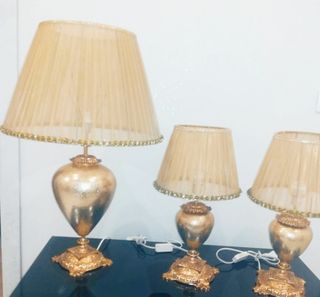 Trittico lumi colore oro