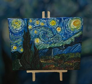 Riproduzione della notte stellata