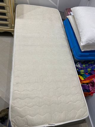 Letto singolo materasso più contenitore