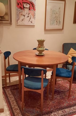 4 sedie più un tavolo vintage design