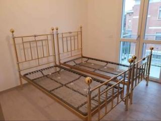 Letti in Ferro Battuto Foglia Oro