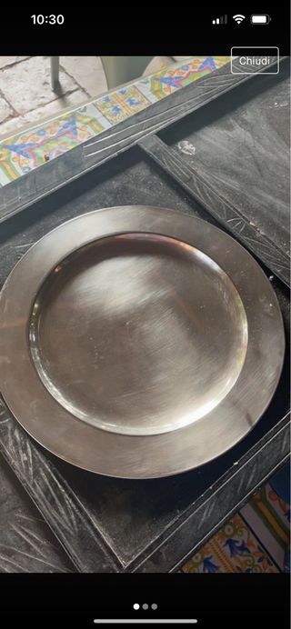 piatto in silver