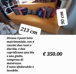 Divano letto letto