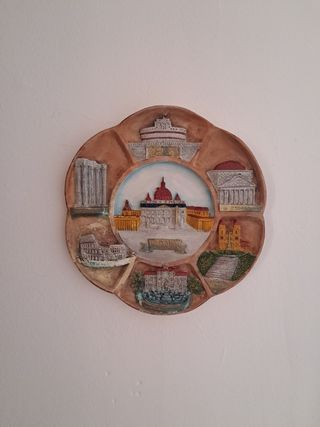 Piatto/Quadro in terracotta