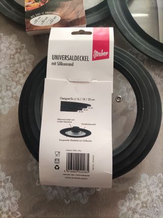 Tris coperchi in silicone