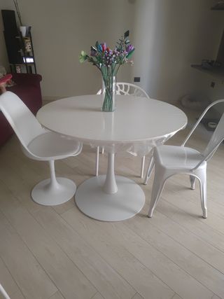 Tavolo Rotondo Bianco