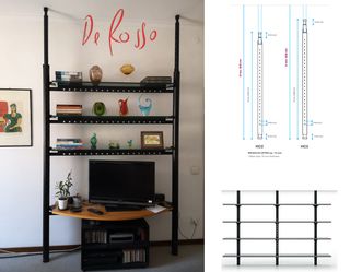 Parete attrezzata telescopica porta televisore