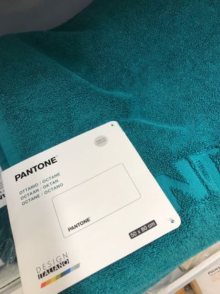 Tappeto da bagno verde ottanio PANTONE