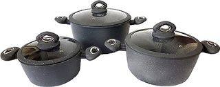 Pentole Antiaderenti, Set Pentole in Pietra Lavica