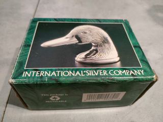 RARE Apribottiglie in metallo placcato argento