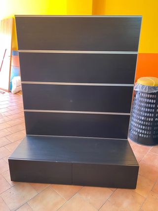 Consolle cassettiera porta TV colore wengè