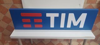 Insegna Pubblicitaria Tim Bifacciale Come Nuova
