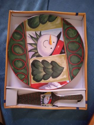 piatto natalizio con paletta