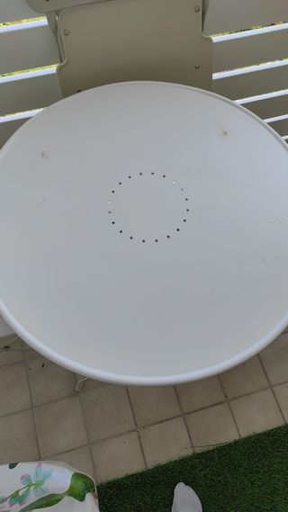 Tavolino e sedie in ferro