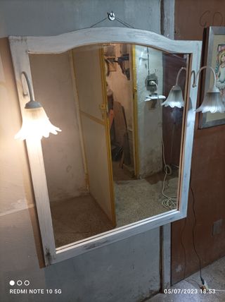 Specchio per bagno style shabby