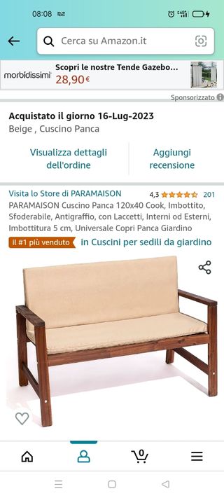 Copri panca da giardino impermeabile nuo