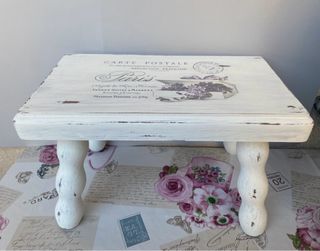 Sgabello Shabby Chic