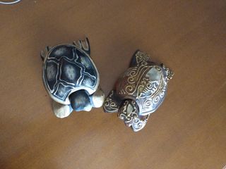 Coppia di tartarughe portafortuna