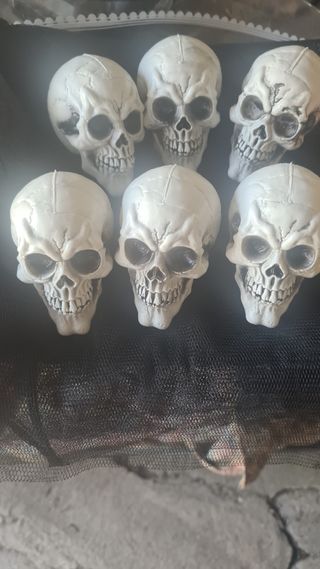 Teschi e tulle nero halloween