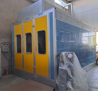 Cabina forno aspirante per verniciatura e artisti