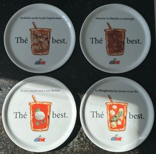 Estathè Set Piatti Pizza Ferrero Porcellana