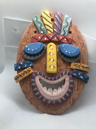 decoro murale maschera tiki