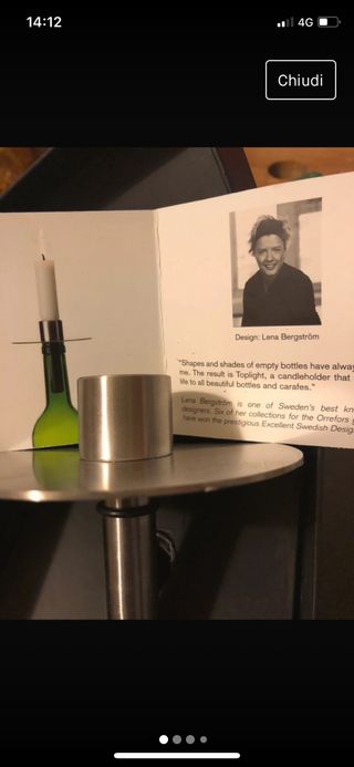 Porta candela lena Bergstrom