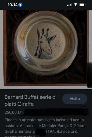 piatto in argento