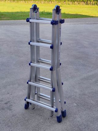 Scala telescopica FACAL Brico blu in alluminio