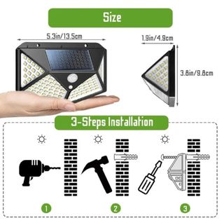 3xFaretto solare fotovoltaico 💯 led
