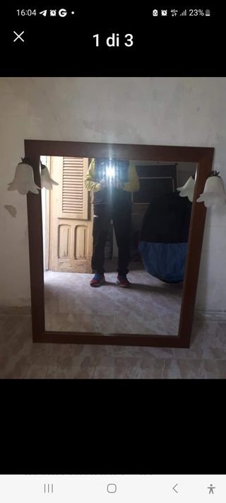 Specchio per bagno con luci o aplik