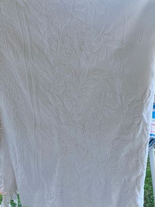 copriletto in cotone tessuto a mano