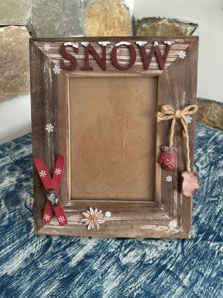 cornice in legno tema winter