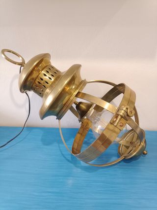 Lampada in ottone diametro cm 35 altezza cm 65