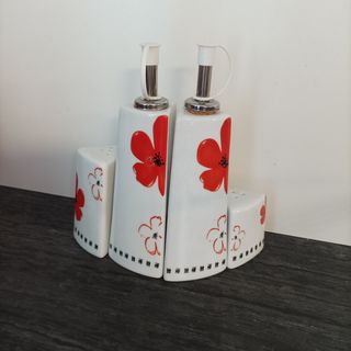 vissani ceramica Italia olio aceto sale pepe porta