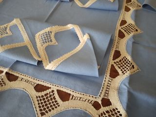 Tovaglioli lino e pizzo tombolo