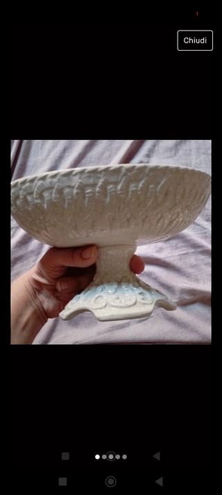 Vassoio vintage 80 ceramica crackle'bandeja