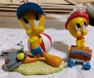 Coppia statuine Tweety Titti