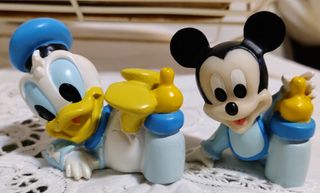 Set 2 soprammobili Topolino e Paperino
