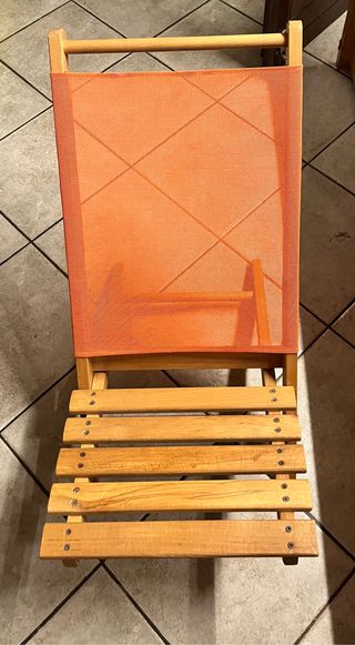 spiaggina arancio in legno