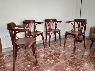 4 sedie in stile Bistrot parigino