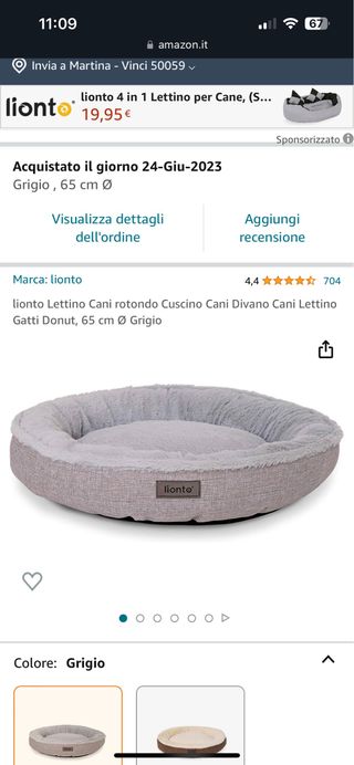 Cuccia per animali
