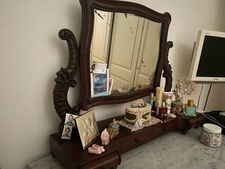 specchiera in radica di noce