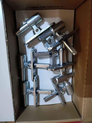 Cardini regolabili AGB argento/nero