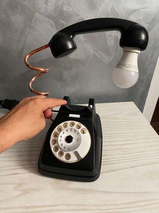 lampada telefono retró opaco