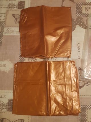 Tende per vasca cm 180 x 200 cm. Color rame. Nuove