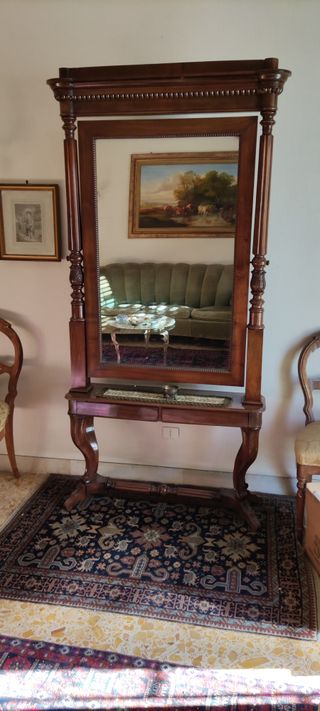 Pregiata specchiera psichè dell'800